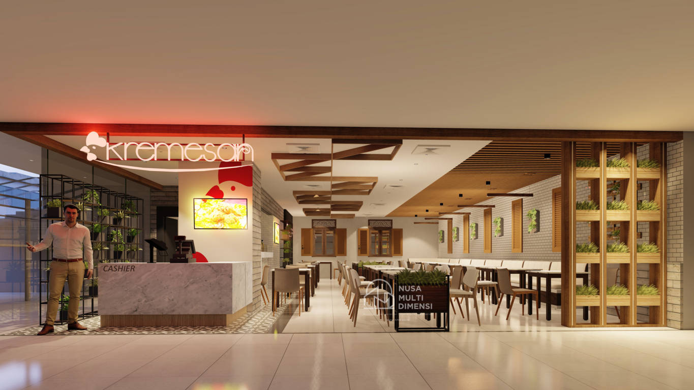 Jasa Desain Interior Ayam Kremesan Halim - NMD Architect