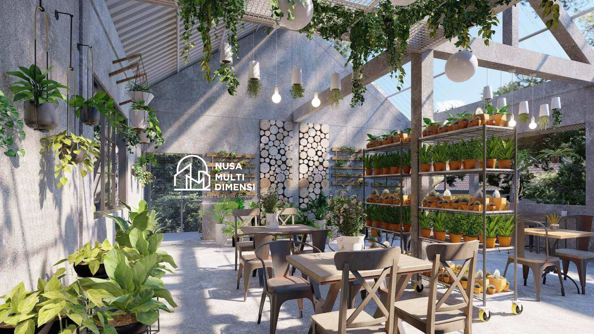Desain Interior Florist Cafe di Bogor - Nusa Multi Dimensi
